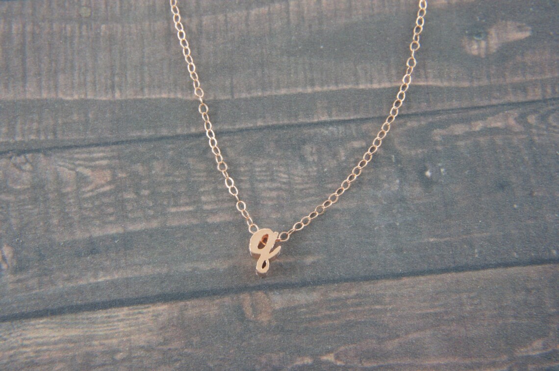 Cursive Rose Gold Letter Alphabet Initial q - Etsy