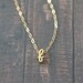 Cursive Gold Letter Alphabet Initial f Necklace - Etsy