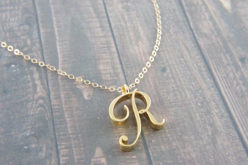 Capital Cursive Gold or Silver Letter Alphabet Initial - Etsy