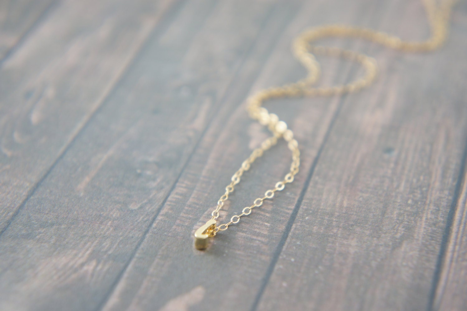 Cursive Gold Letter Alphabet Initial i Necklace | Etsy