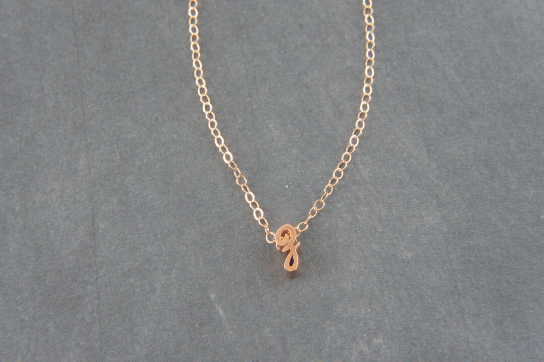 Cursive Rose Gold Letter Alphabet Initial z - Etsy