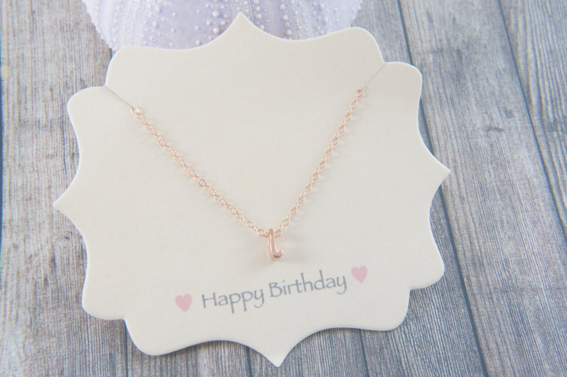 Cursive Rose Gold Letter Alphabet Initial i - Etsy