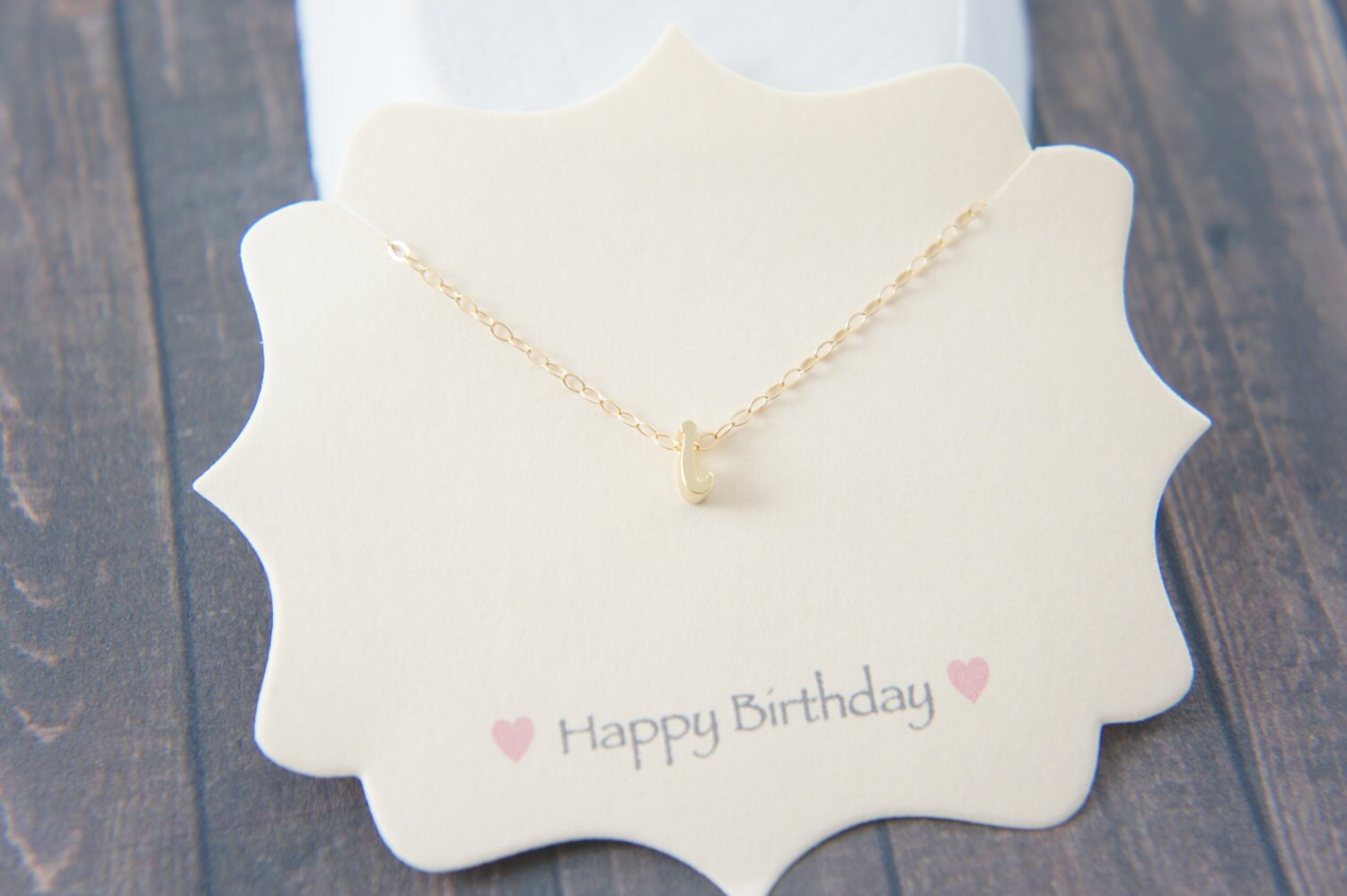 Cursive Gold Letter Alphabet Initial i Necklace | Etsy