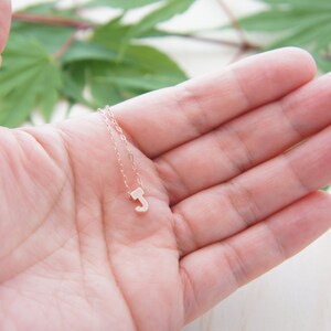 Rose Gold Letter, Alphabet, Initial Capital j Necklace, Birthday Gift ...