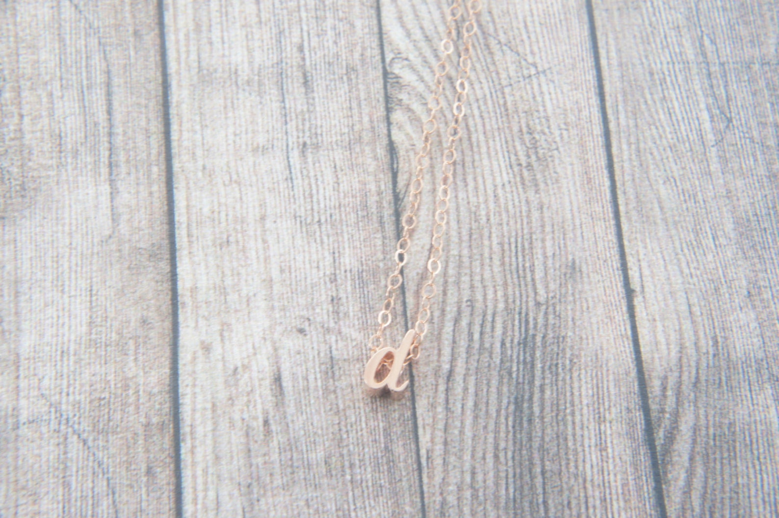 Cursive Rose Gold Letter Alphabet Initial d | Etsy