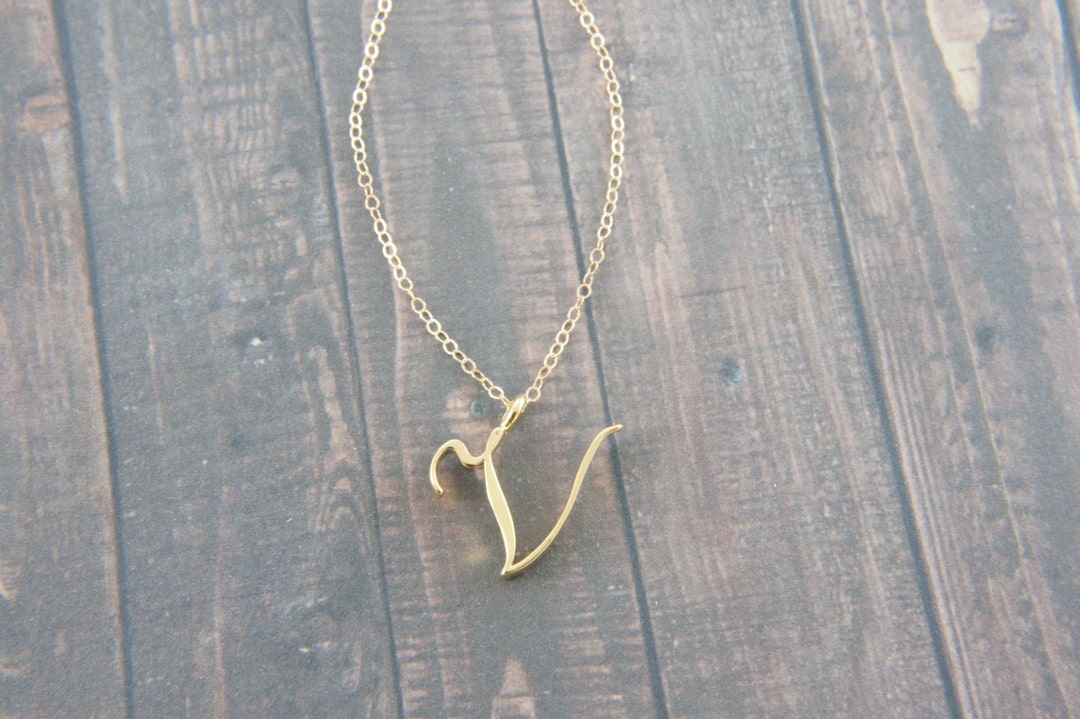 Capital Cursive Gold or Silver Letter Alphabet Initial - Etsy