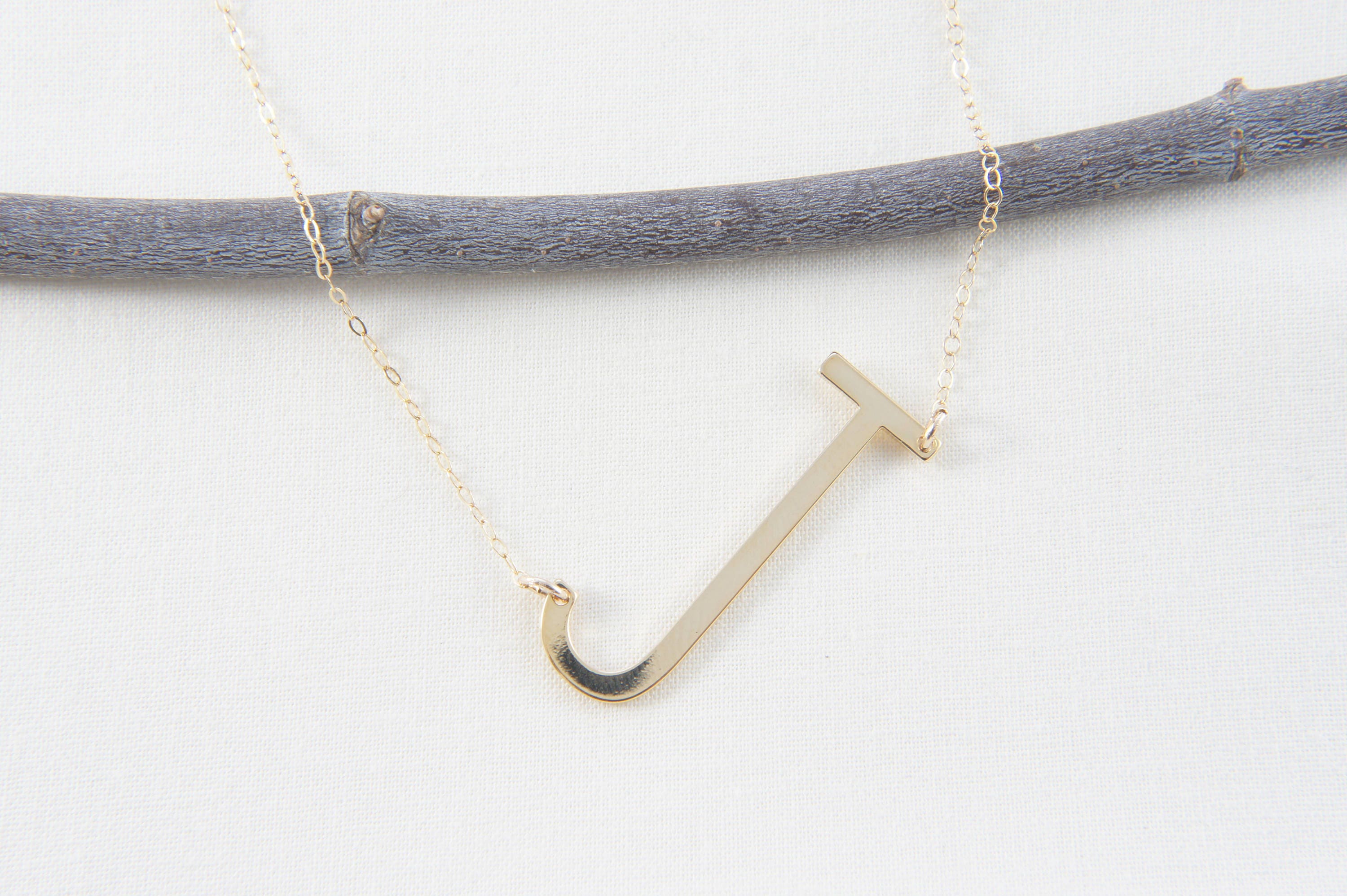 Gold rose gold silver big letter initial alphabet | Etsy