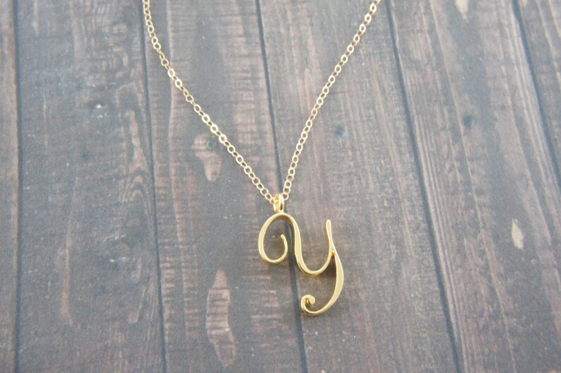 Capital Cursive Gold or Silver Letter Alphabet Initial - Etsy