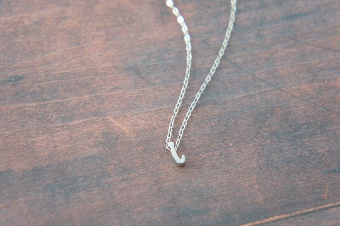 Cursive Silverletter, Alphabet, Initial i Necklace, Birthday Gift ...