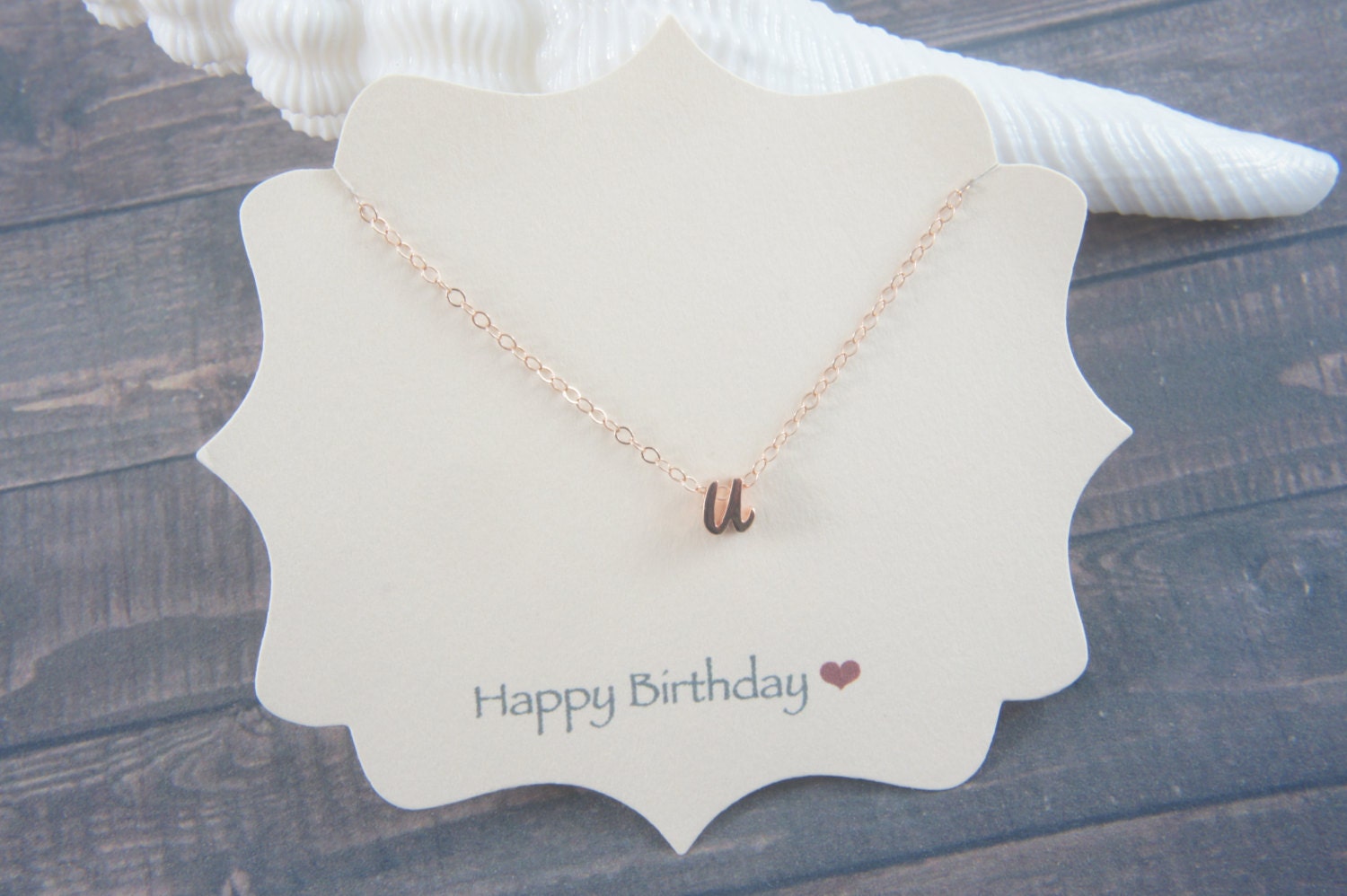 Cursive Rose Gold Letter Alphabet Initial u | Etsy