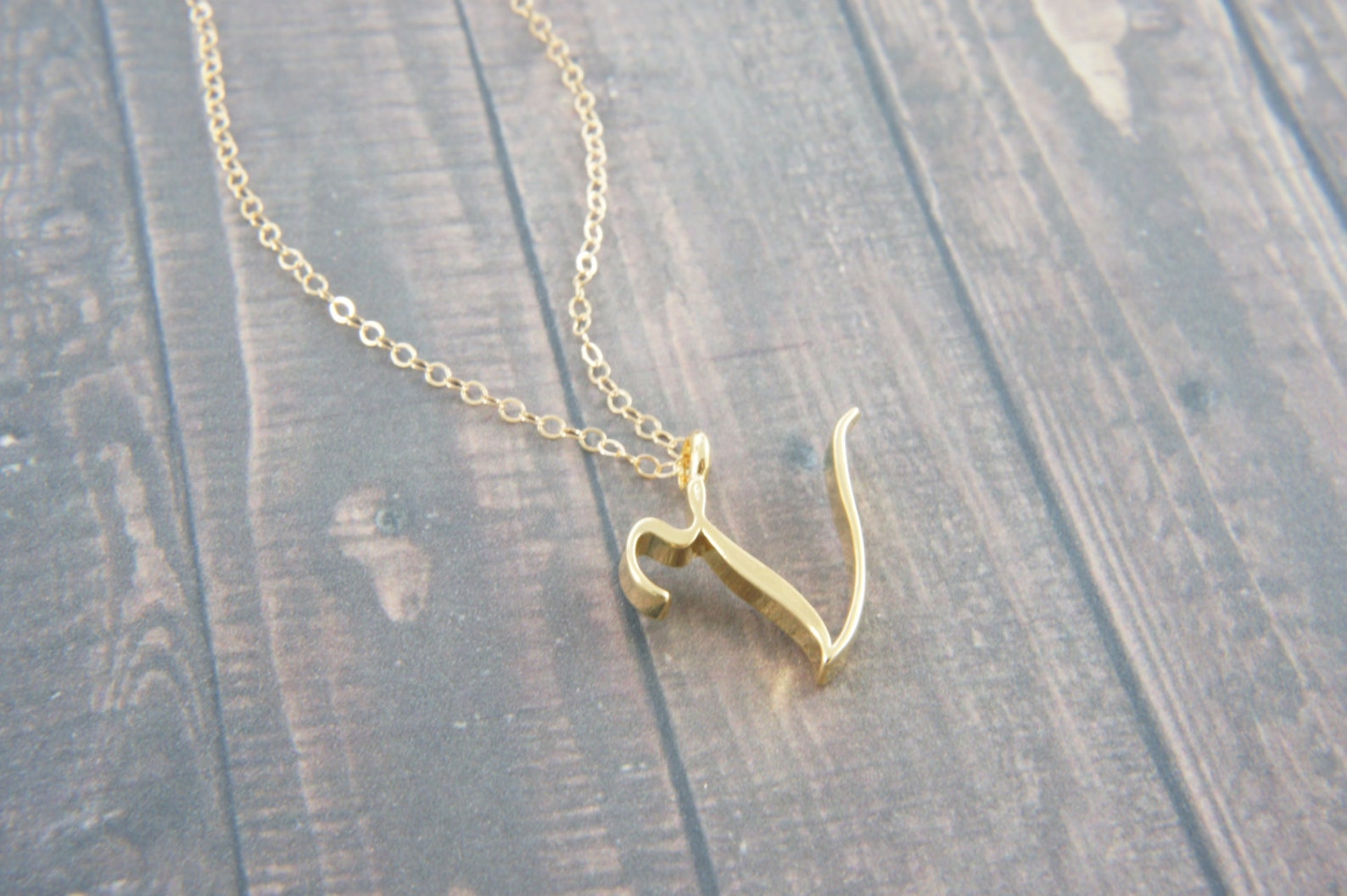 Capital Cursive Gold or Silver Letter Alphabet Initial - Etsy