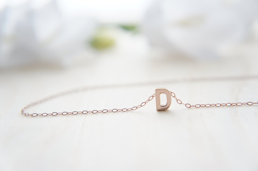 Rose Gold Letter Alphabet Initial Capital d - Etsy