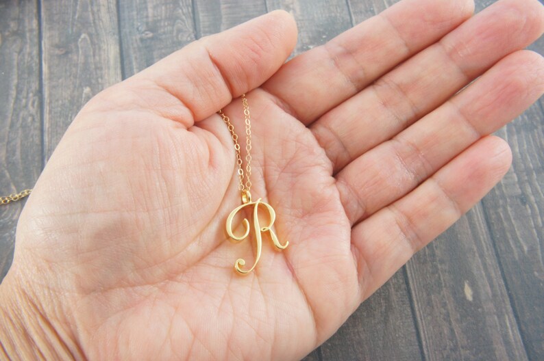 Capital Cursive Gold or Silver Letter Alphabet Initial - Etsy
