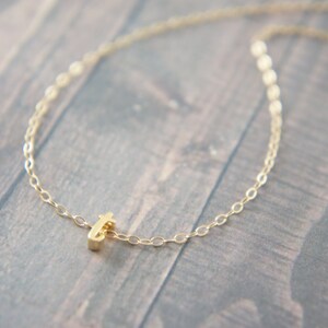 Cursive Gold Letter Alphabet Initial t Necklace - Etsy