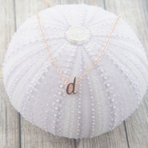 Cursive Rose Gold Letter Alphabet Initial d - Etsy