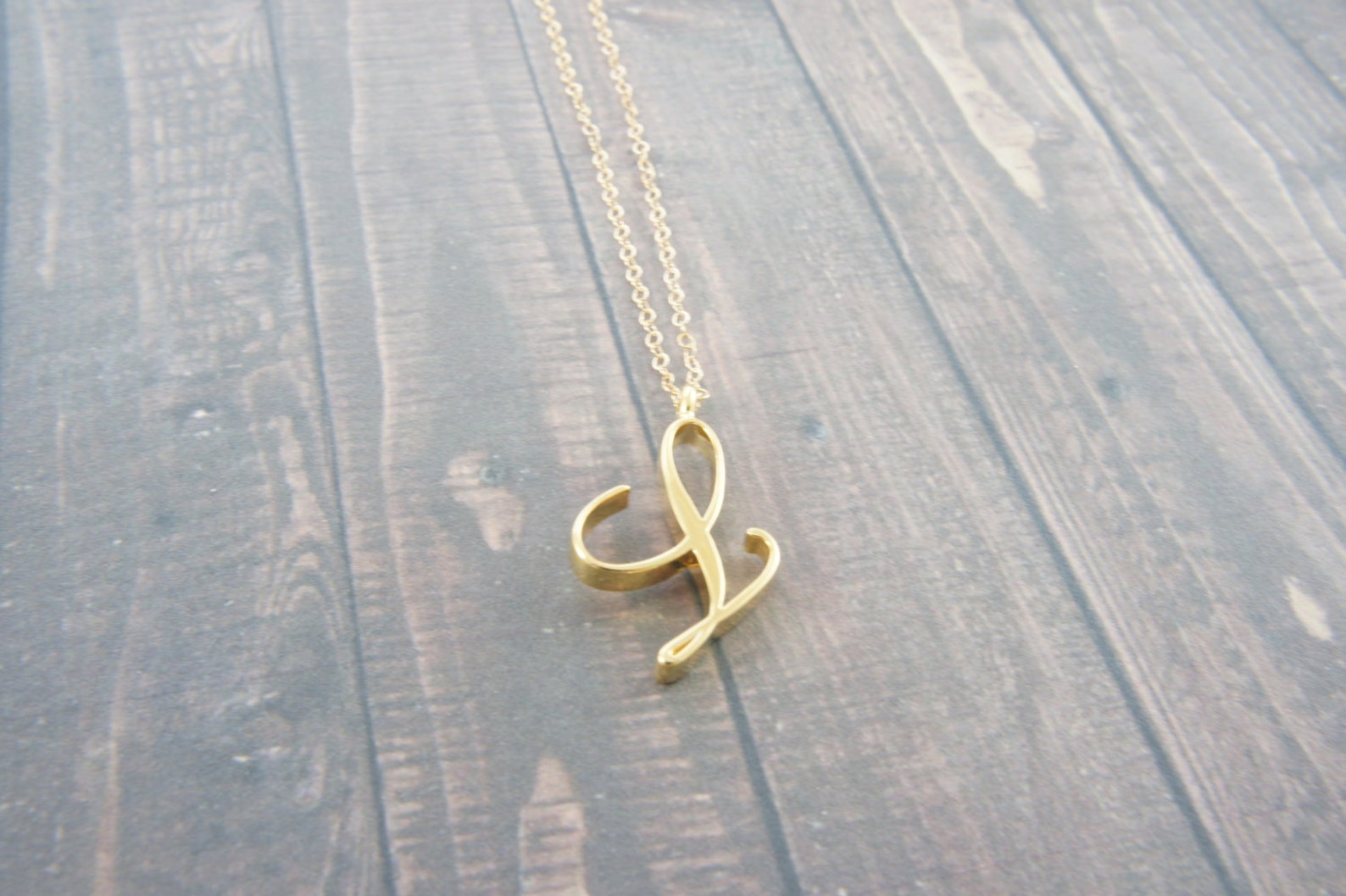 Capital Cursive Gold or Silver Letter Alphabet Initial - Etsy