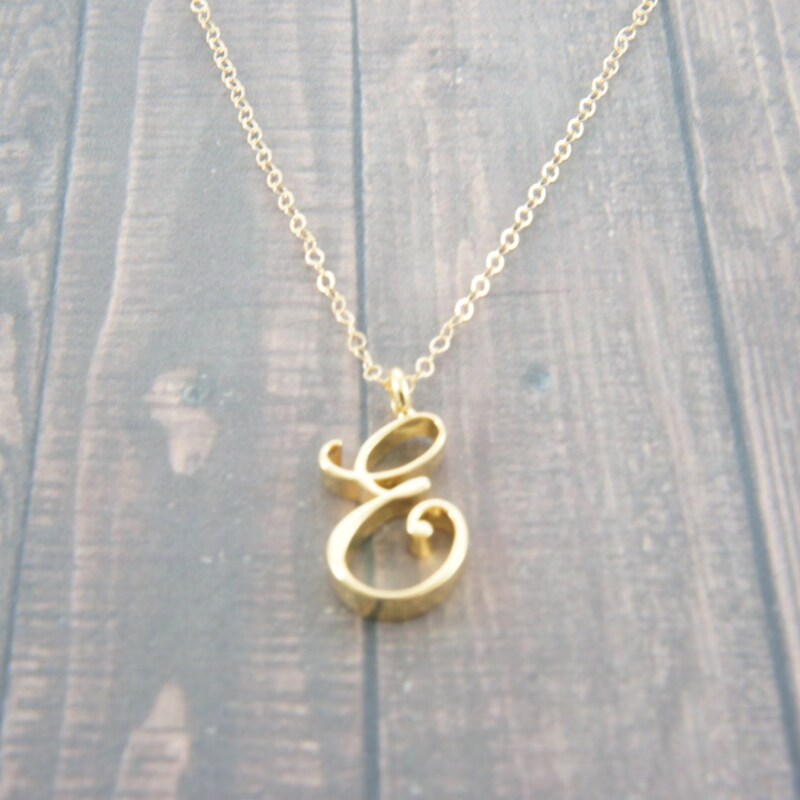 Cursive Necklace - Etsy
