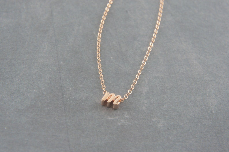 Cursive Rose Gold Letter Alphabet Initial m - Etsy