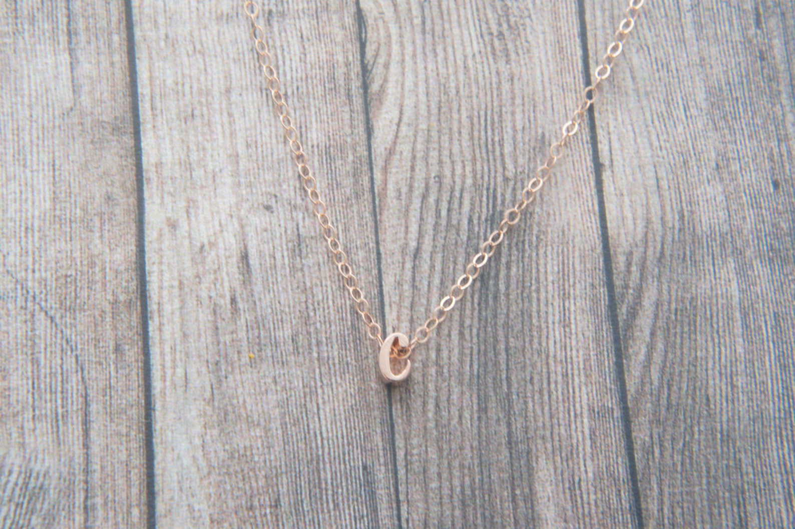 Cursive Rose Gold Letter Alphabet Initial c | Etsy