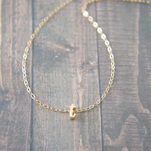 Cursive Gold Letter Alphabet Initial t Necklace - Etsy