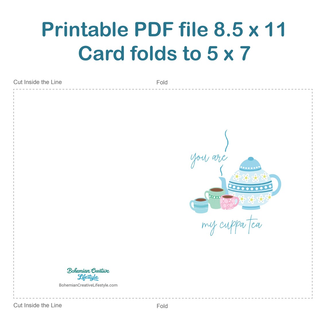 Printable Friendship/love Card - Instant Digital Download - Cute Card ...