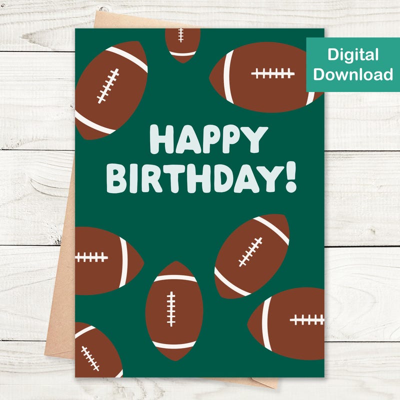 Sporty Birthday Cards - Etsy