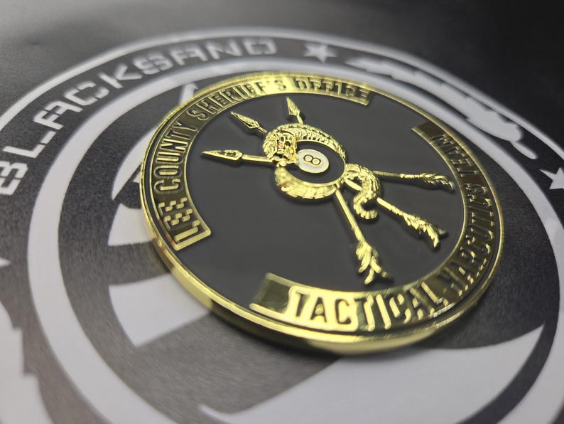 Tactical Narcotics Team - Glow in Dark 8 Ball - Challenge Coin - Etsy