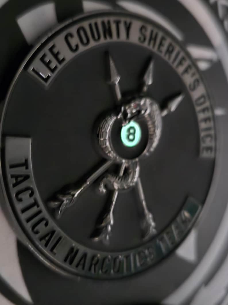 Tactical Narcotics Team - Glow in Dark 8 Ball - Challenge Coin - Etsy