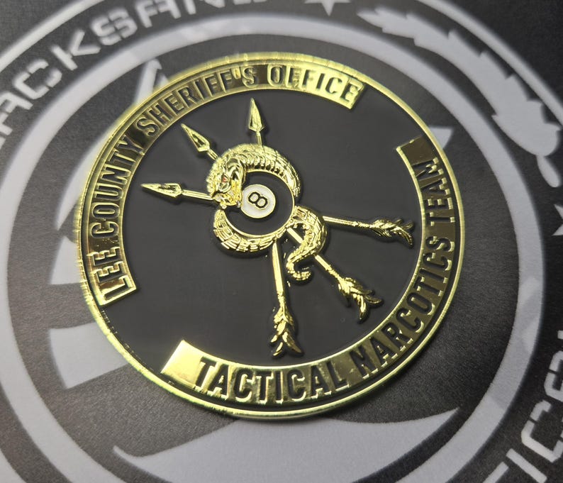 Tactical Narcotics Team - Glow in Dark 8 Ball - Challenge Coin - Etsy
