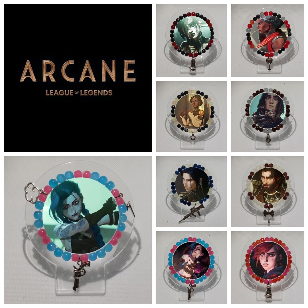 Handmade Arcane Character Charm Bracelet: League of Legends Jewelry - Etsy