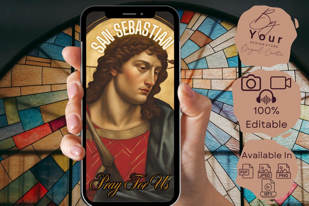 San Sebastián/st. Sebastian Prayer Card | Religious Greeting Card ...