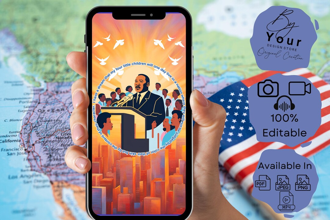 Martin Luther King Jr. 'I Have a Dream' Inspirational Digital Card ...