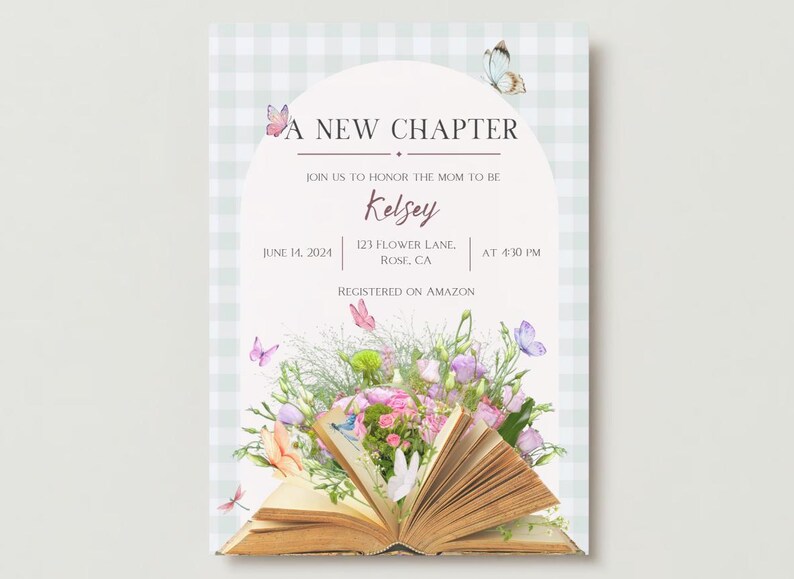 A New Chapter Baby Shower Invitation - Etsy