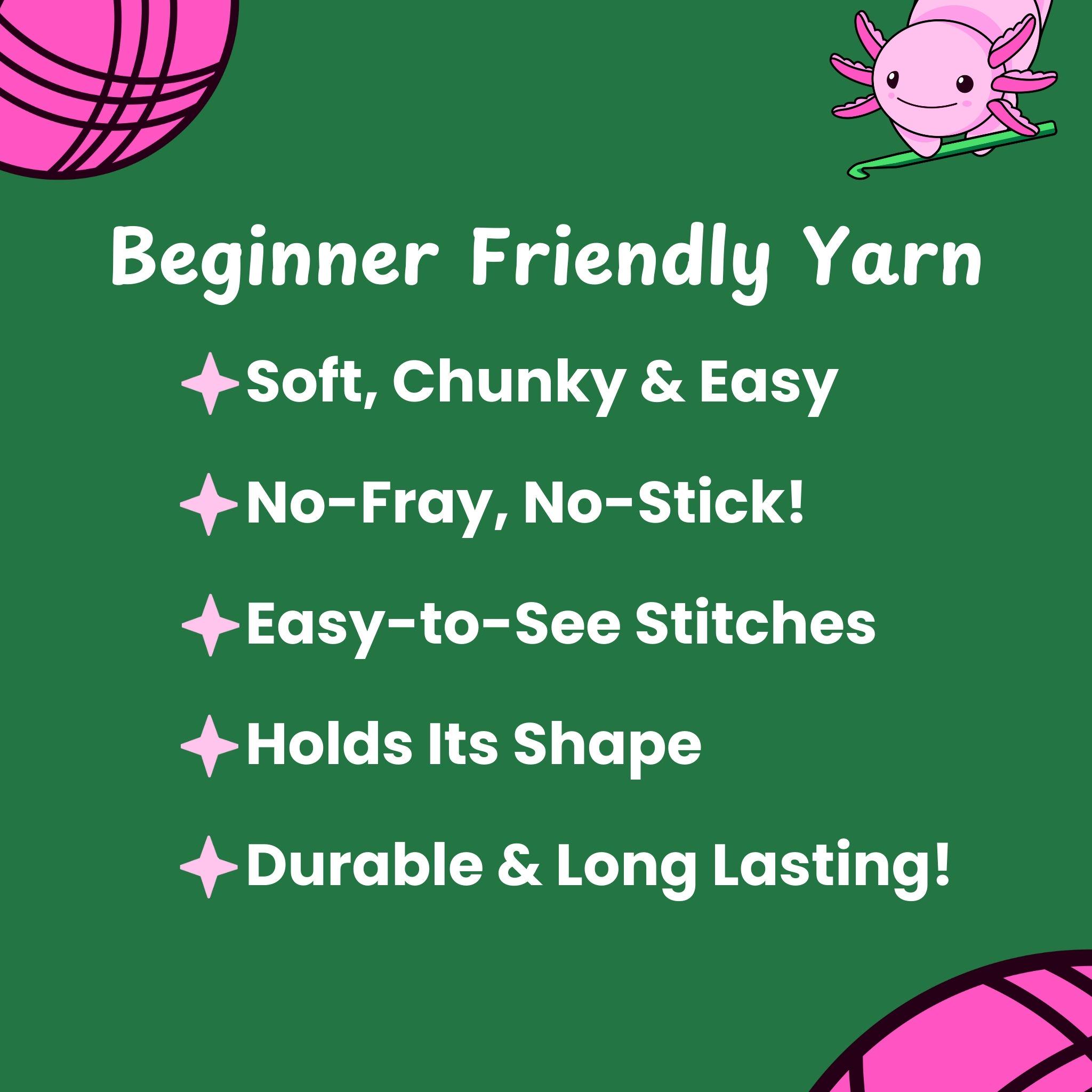 Crochet Axolotl Kit - Beginner Amigurumi Crochet Kit - DIY Plushie ...