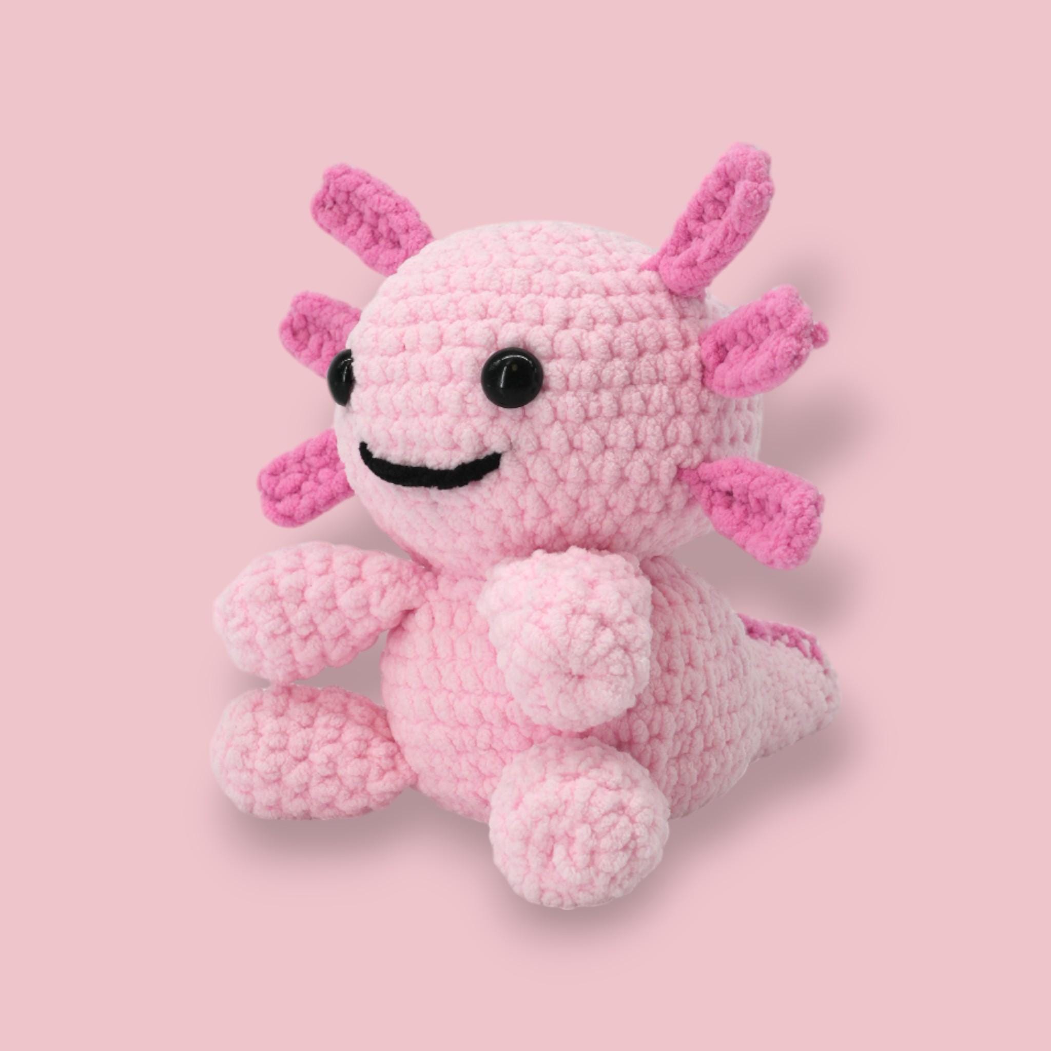 Crochet Axolotl Kit - Beginner Amigurumi Crochet Kit - DIY Plushie ...