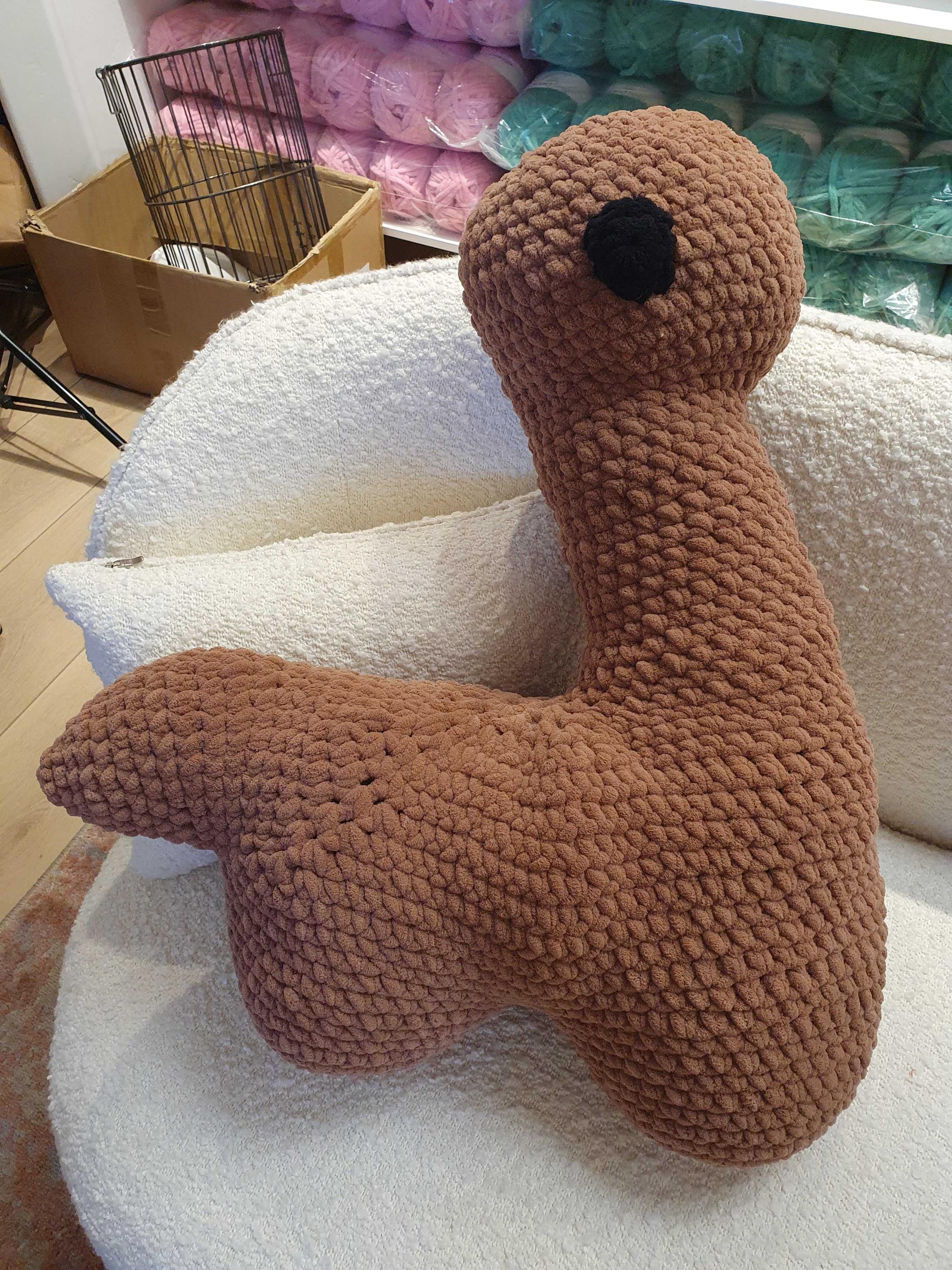 Dino Nugget Pillow Crochet Pattern PDF, Giant Dino Chicken Nugget Plush Pattern, Fun Crochet ...