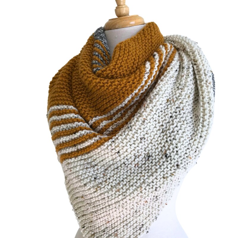 Gray Knitted Scarf - Etsy