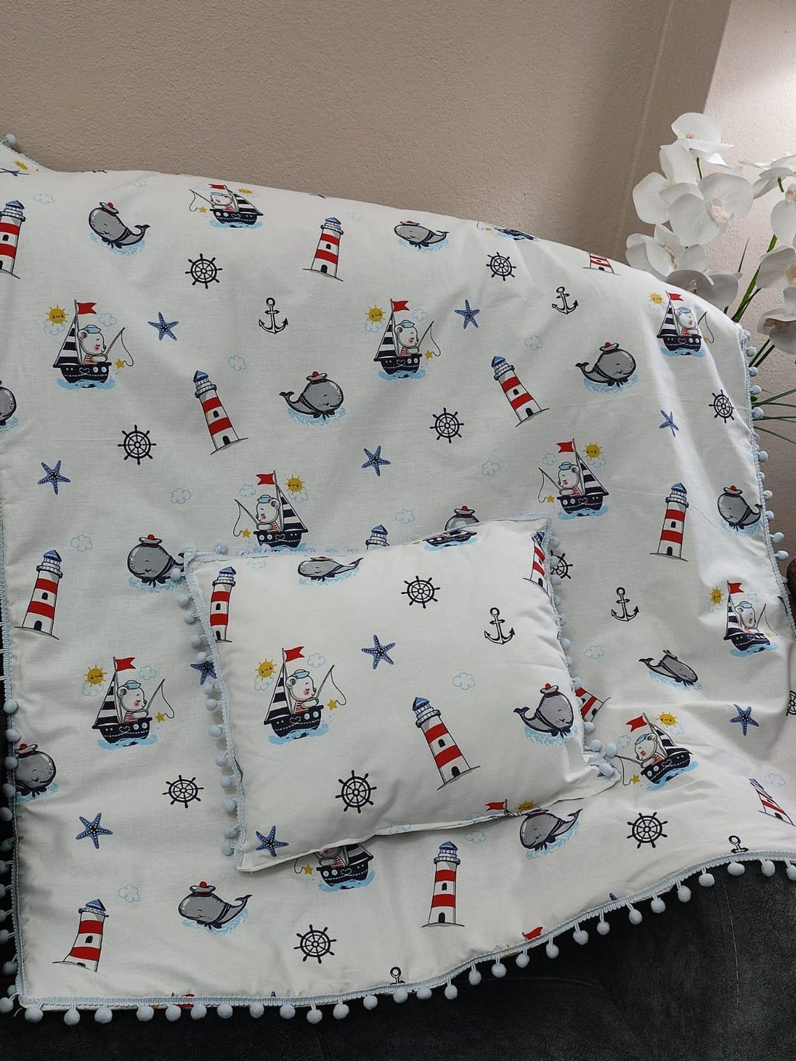 Cotton Baby Blanket, Baby Sleeping Set, Poplin Baby Set, Cotton Baby ...