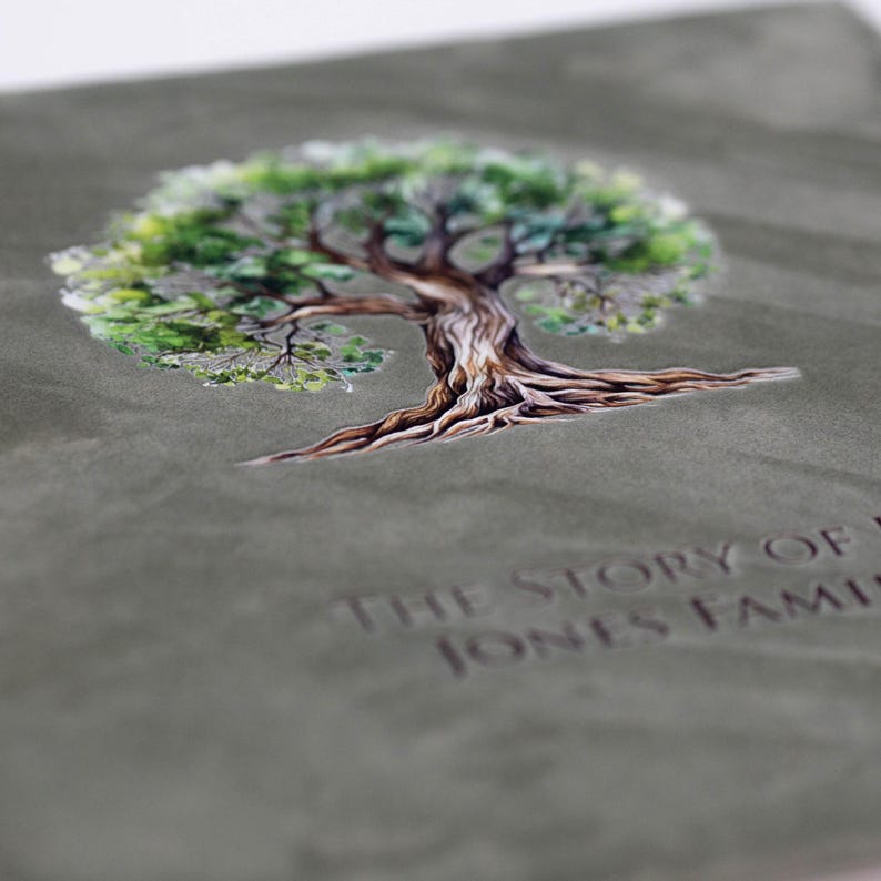 Custom Velvet Family Tree Photo Album 12x12 Elegant Keepsake With Your ...