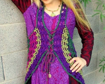 Spider Web Vest Mandala Dress PATTERN Make Your Own ...digital | Etsy