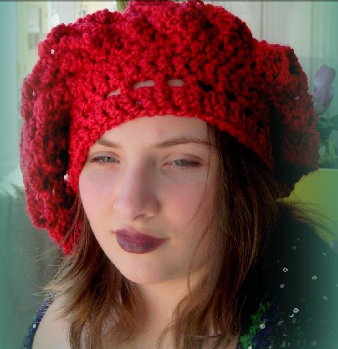 Renaissance Crochet Hat Patterns: Medieval Slouchy Style (digital ...