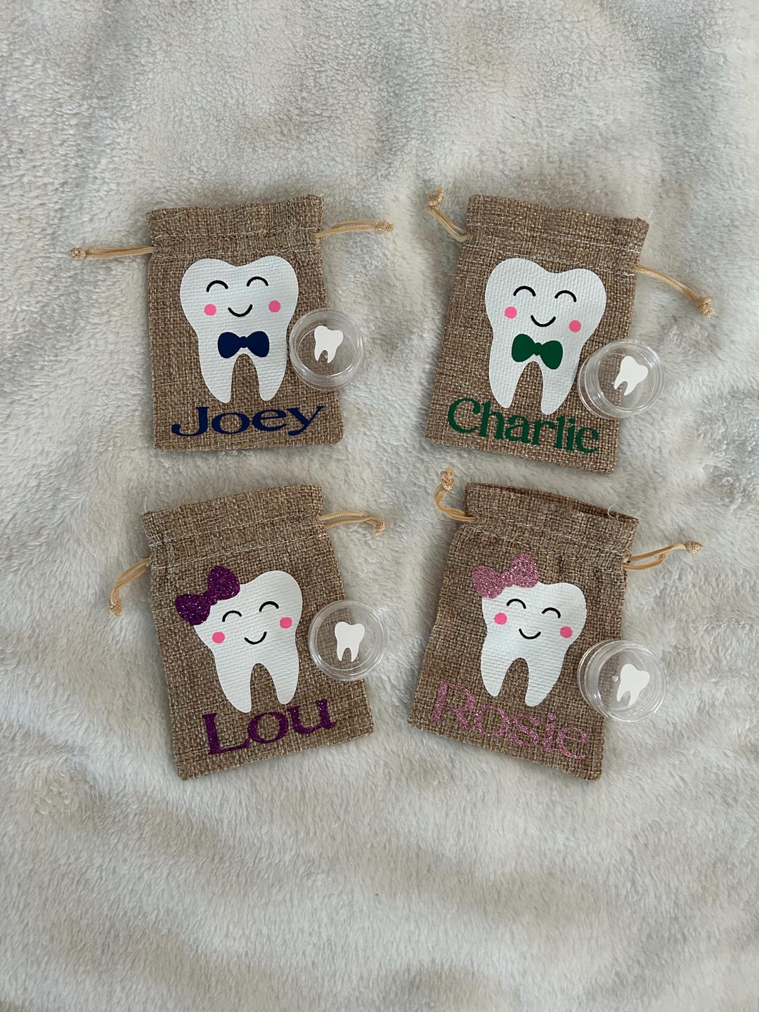 Personalized Tooth Fairy Bags, Tooth Fairy Sacks, Tooth Fairy Pouches ...