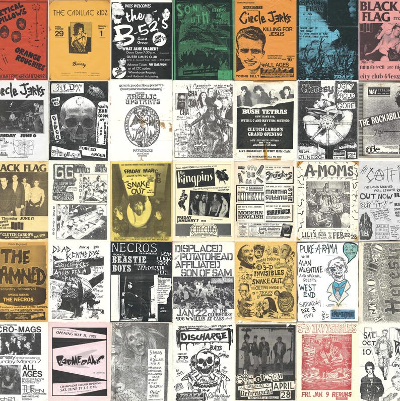 200+ Punk Rock Posters Digital Download - Etsy