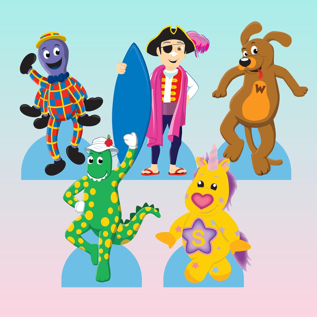 Wiggles Characters PNG Digital Download - Etsy