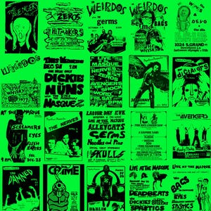 55 Mono Punk Rock Printable Posters Digital Download - Etsy