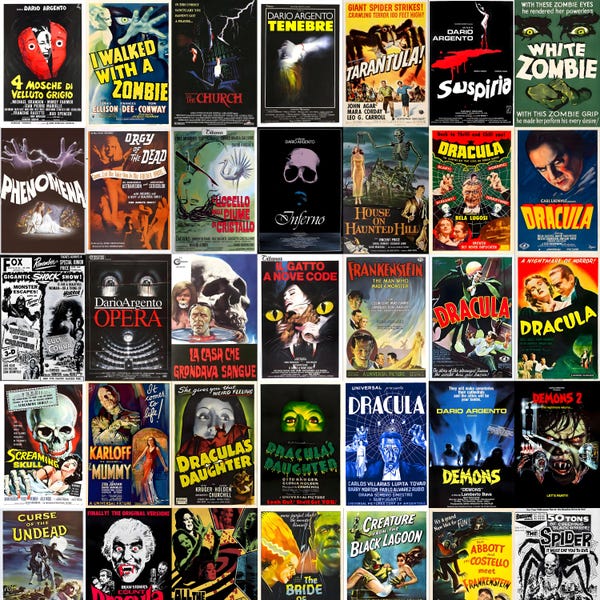 Horror Movie Poster - Etsy
