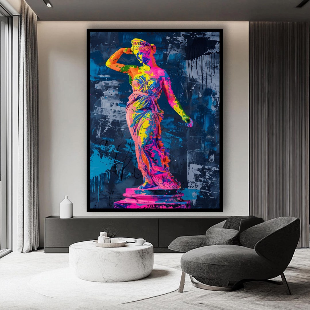 Neon Venus De Milo Print: Urban Street Art Poster - Etsy