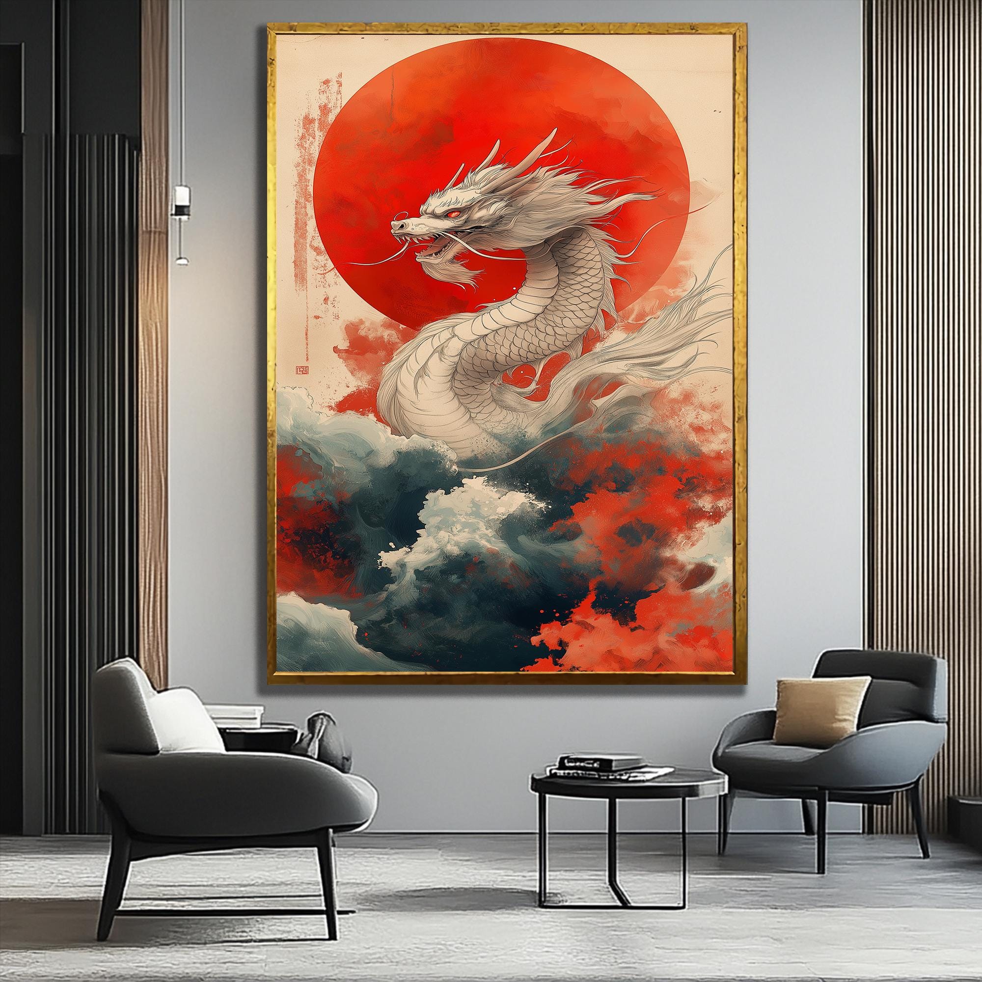 Chinese Dragon Art, Unique Chinese Mythology Dragon Decor, Chinese ...