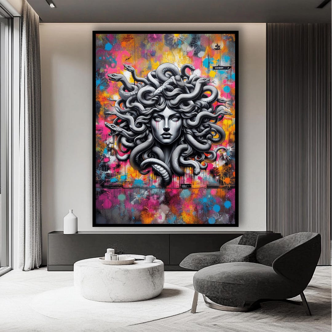 Medusa Wall Art Greek Art Print Mythology Wall Art Greek Mythology ...