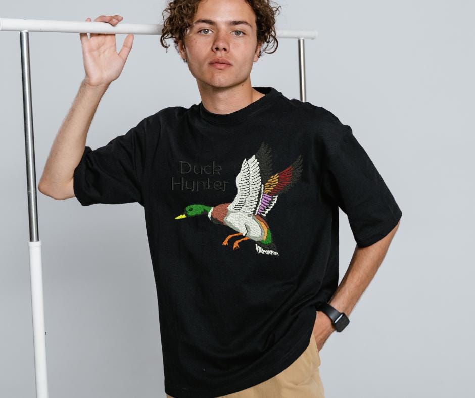 Duck Embroidery Design, Mallard Duck Embroidery, Duck Hunting ...